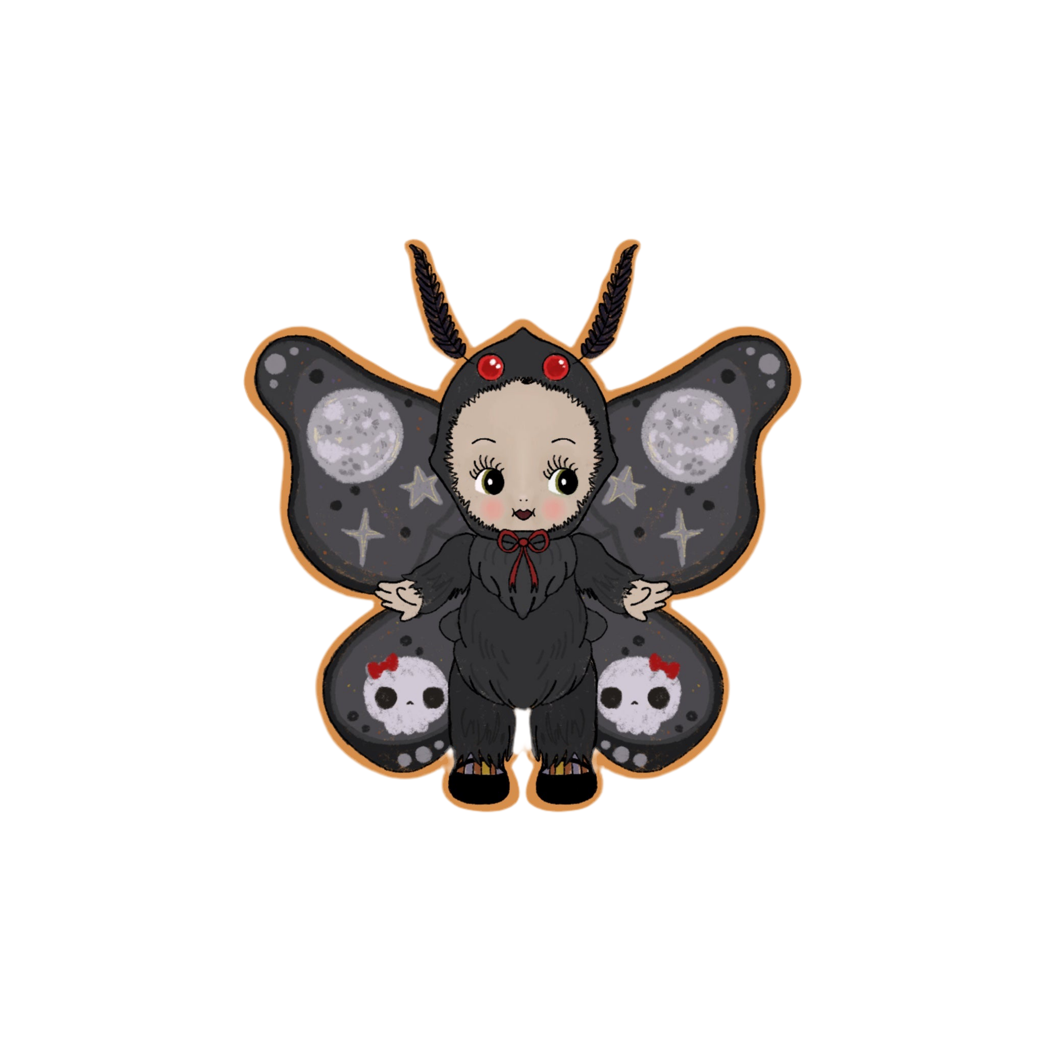 Little Mothman Sticker – Drinking Paint Art